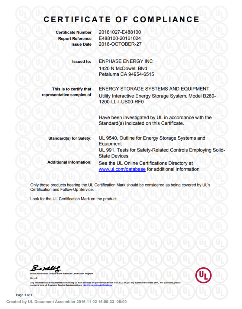 UL 9540 and 9540A Explained — Mayfield Renewables