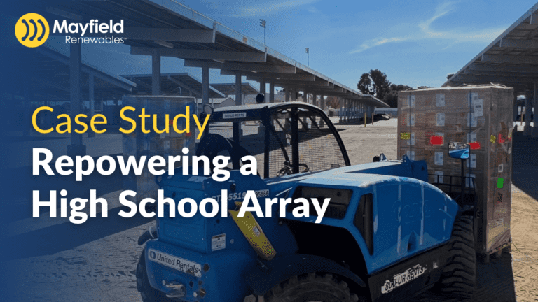 Case Study: Repowering a High School Array — Mayfield Renewables
